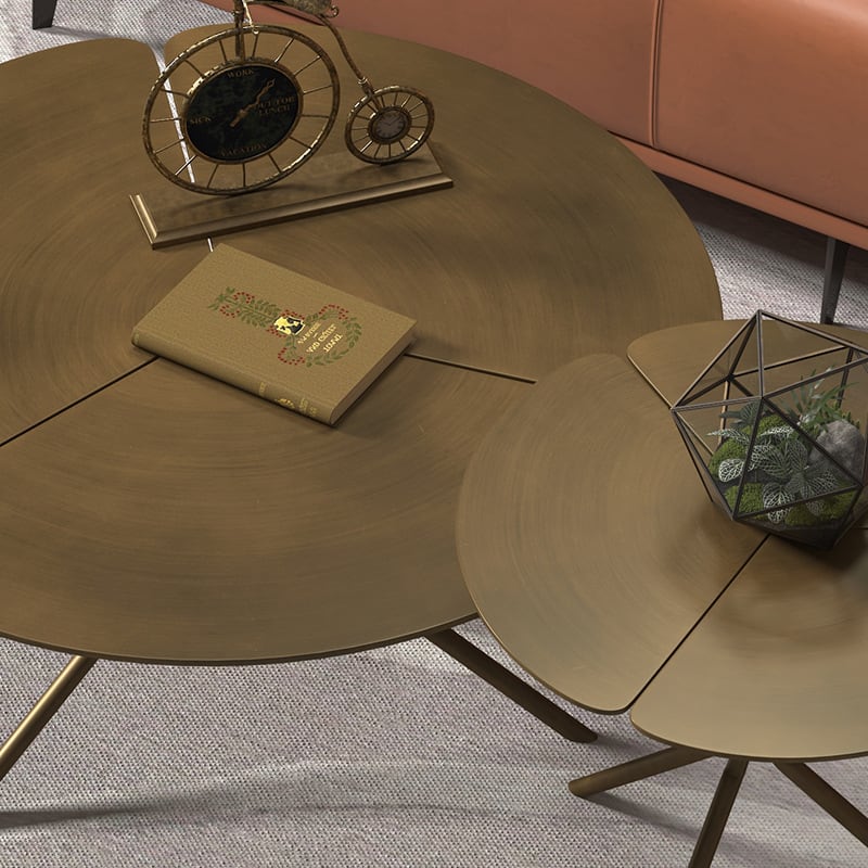 Ryder - Copper Moss Side Table | Accent Table | Coffee Table | End ...