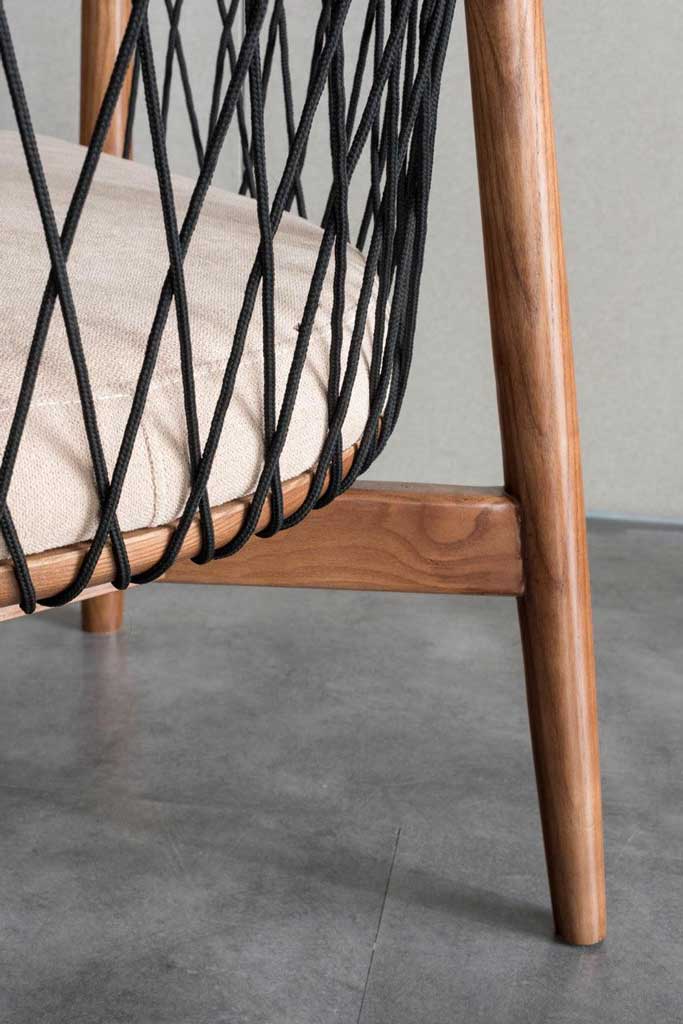 Rikuto - Solid Ash Wood & Cotton Armchair｜Reading Chair – Moku Park